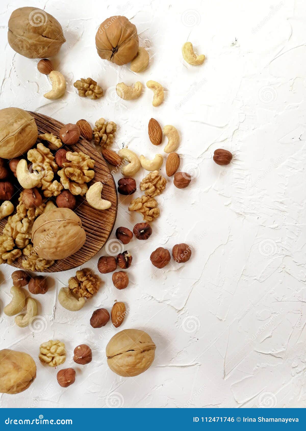 Different Nuts, Peeled and in-shell Stock Photo - Image of organic ...