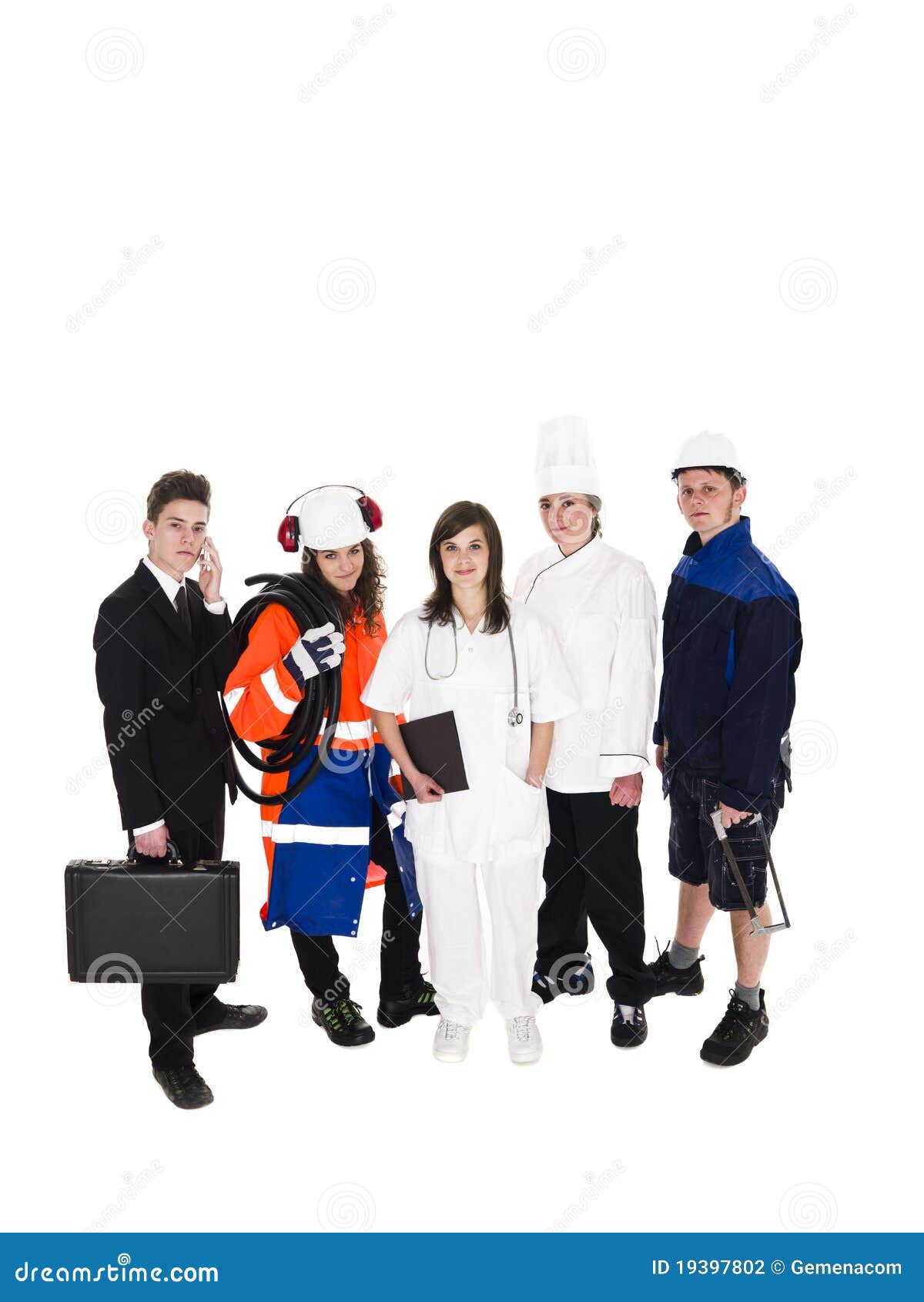 Different Occupations stock photo. Image of cheerful - 19397802