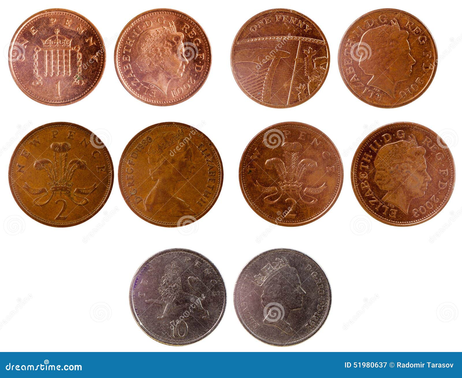 Different Old British Coins Editorial Photography - Image of isolated ...
