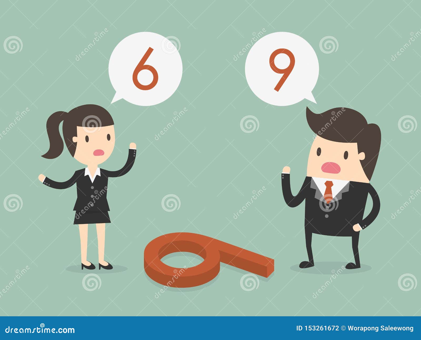 Different Opinions Business Concept Illustration Stock Vector ...