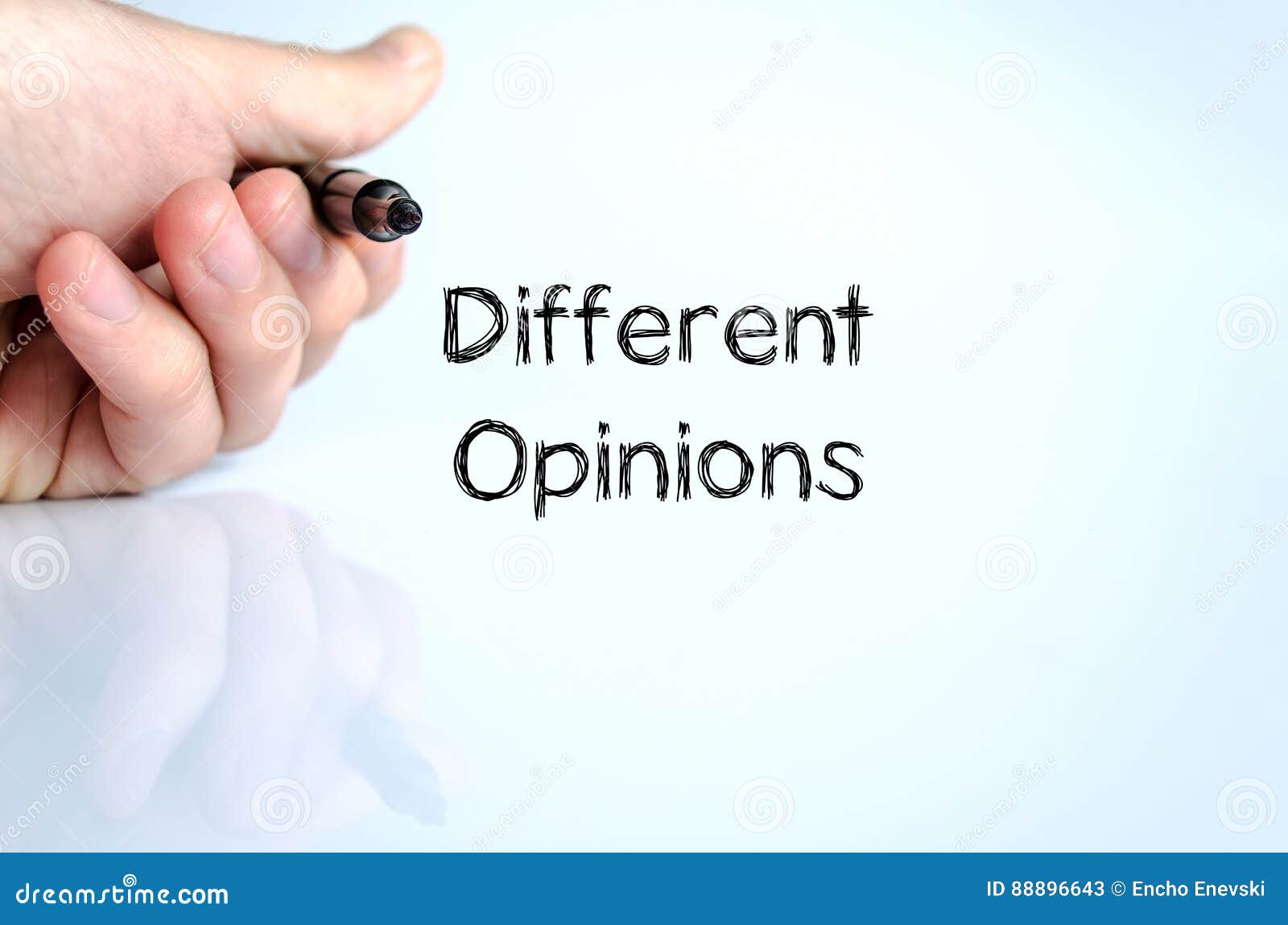 Different Opinions Text Concept Stock Image - Image of online ...