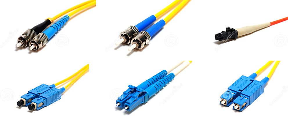 Different Optical Connectors. Stock Photo - Image of lighting, abstract ...