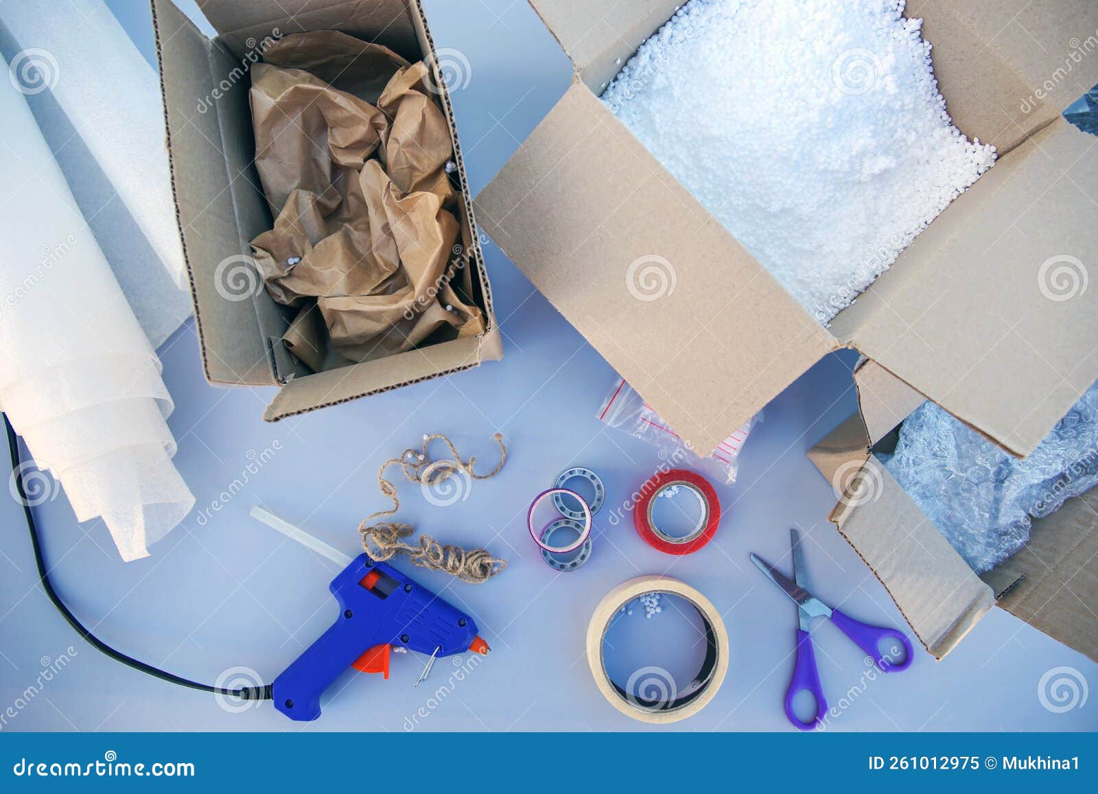 Different Packaging for Parcels. the Concept of Protecting Fragile ...