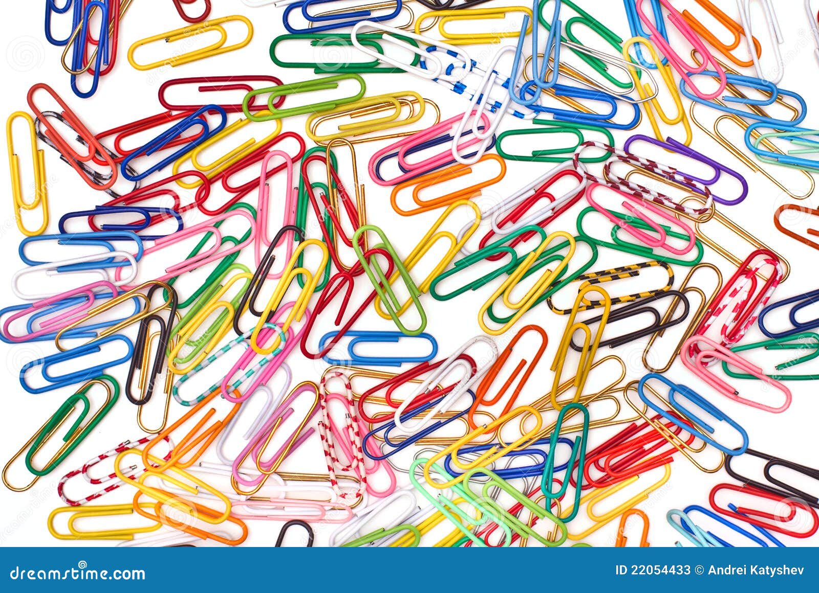 Different paper clips stock image. Image of attach, abstract - 22054433
