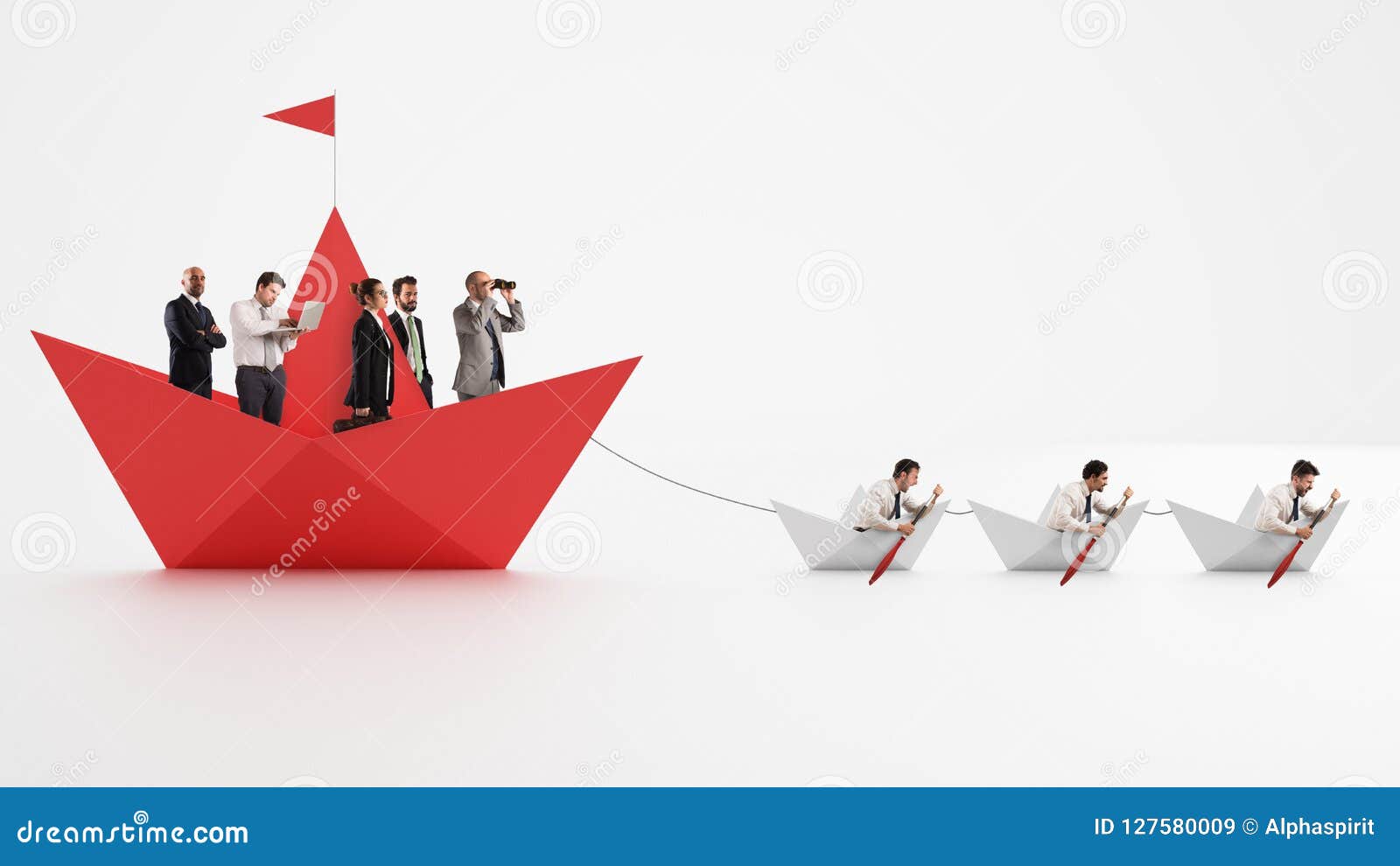 Unity is Strength. Workers Who Make the Company Go Forward. Concept of ...