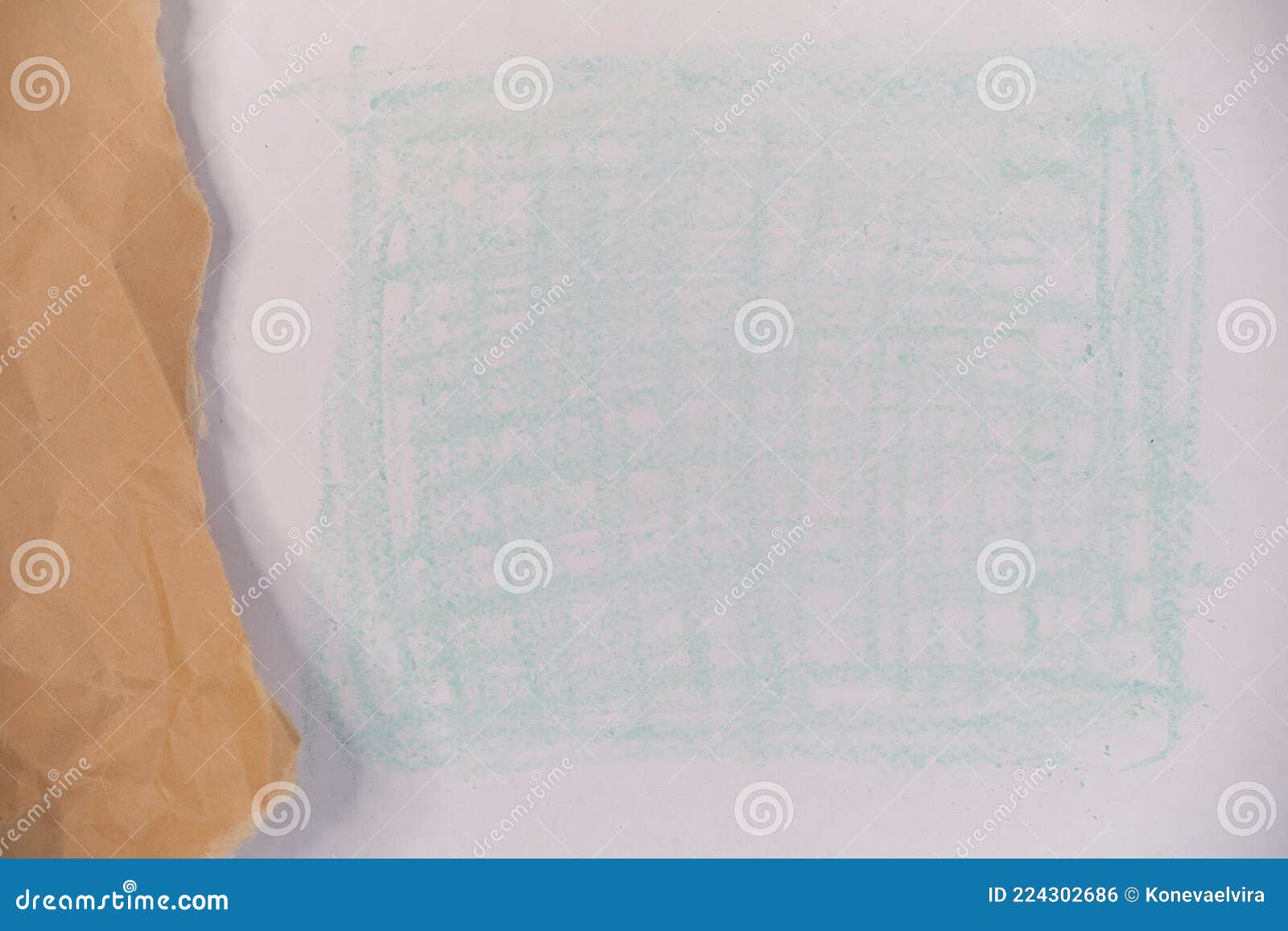 Different Paper Textures with Torn and Smooth Edges on a Beige ...