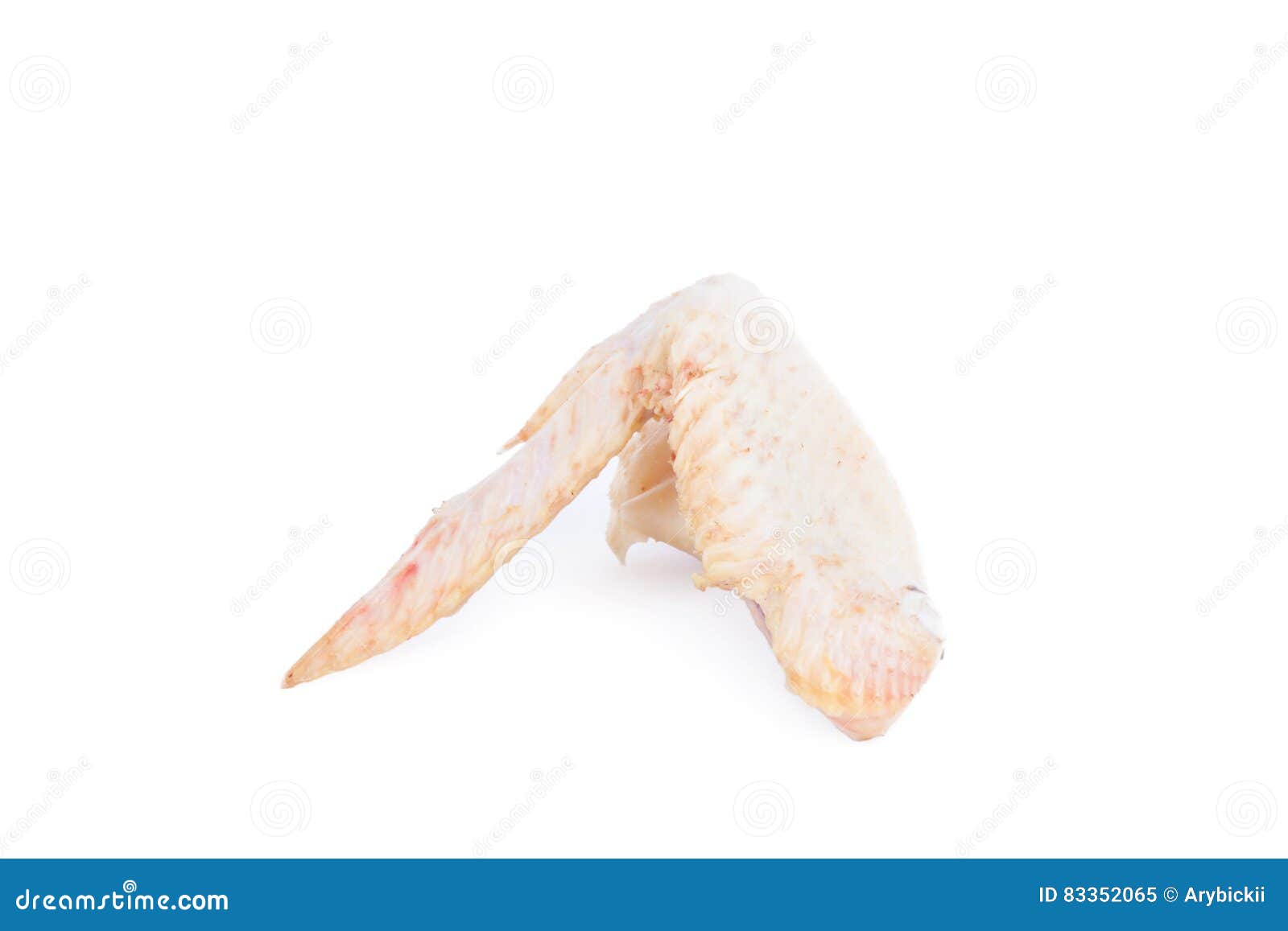 Different Parts of a Chicken on a White Background. Stock Image - Image ...