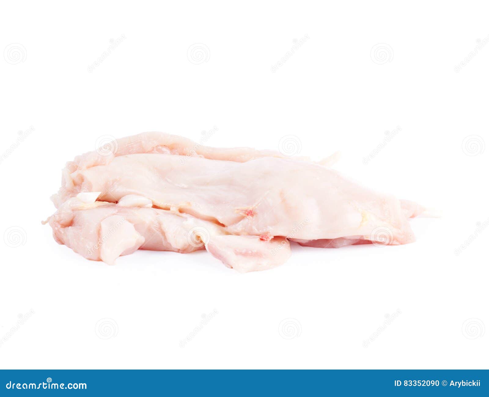 Different Parts of a Chicken on a White Background. Stock Photo - Image ...