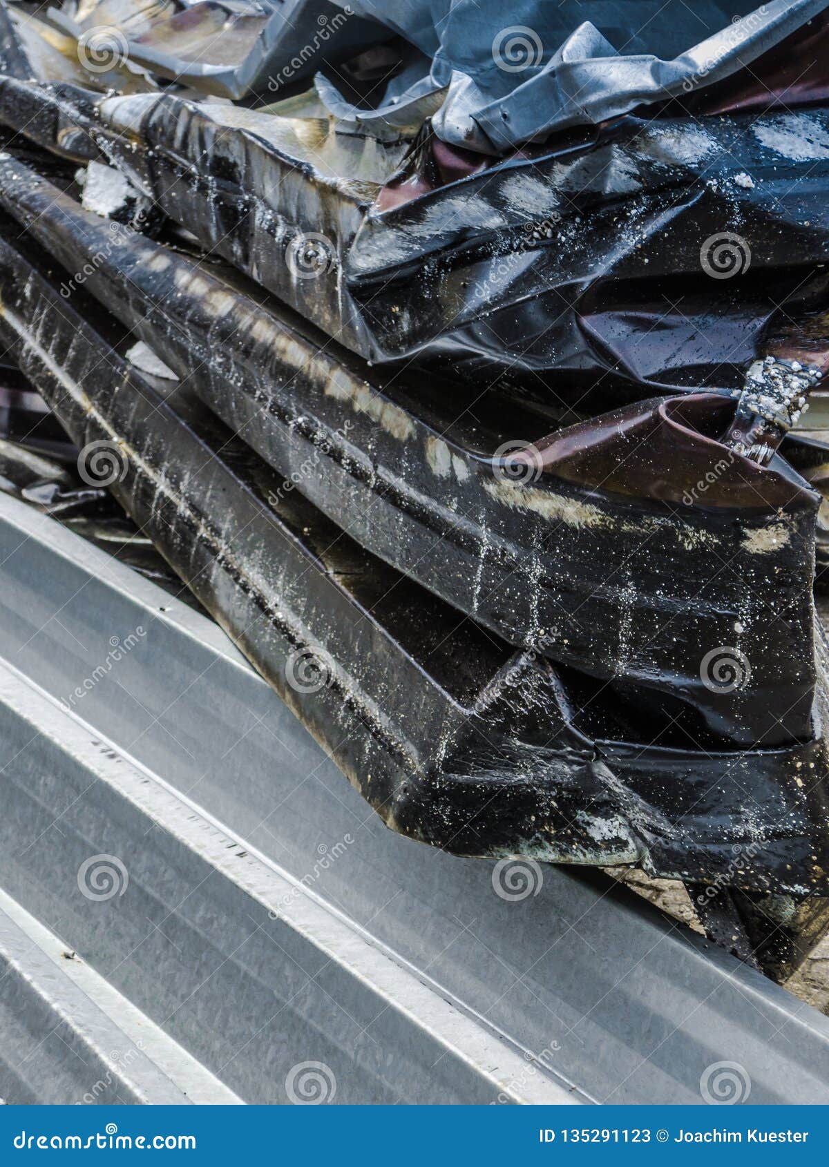 Different Parts of High-piled Metal Trash Stock Image - Image of steel ...