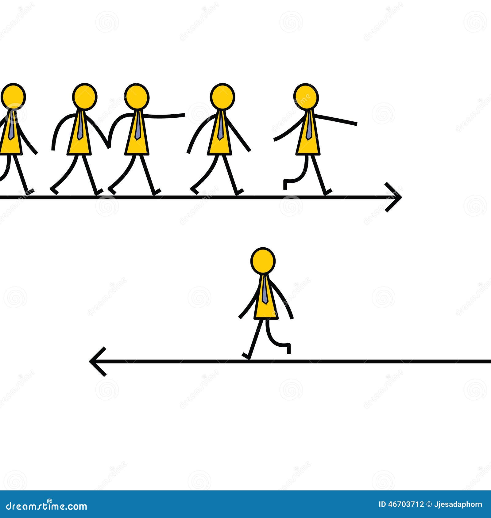 Different path stock vector. Illustration of occupation - 46703712