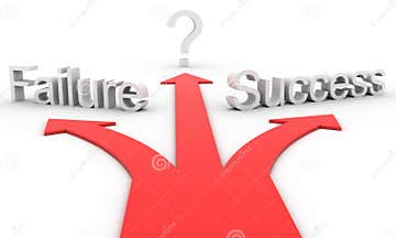 Different Paths To Success or Failure Stock Illustration - Illustration ...