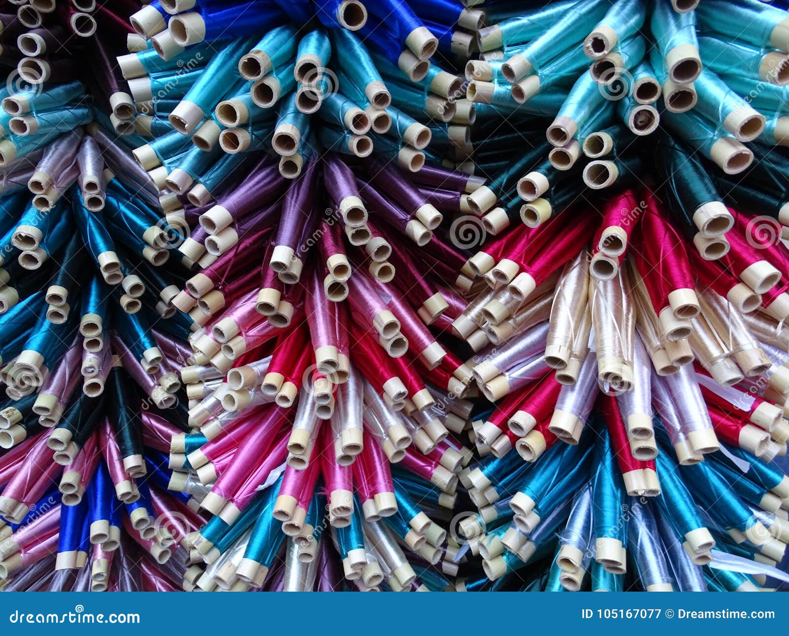 Different Patterns - Colorful Threads Stock Image - Image of stall ...
