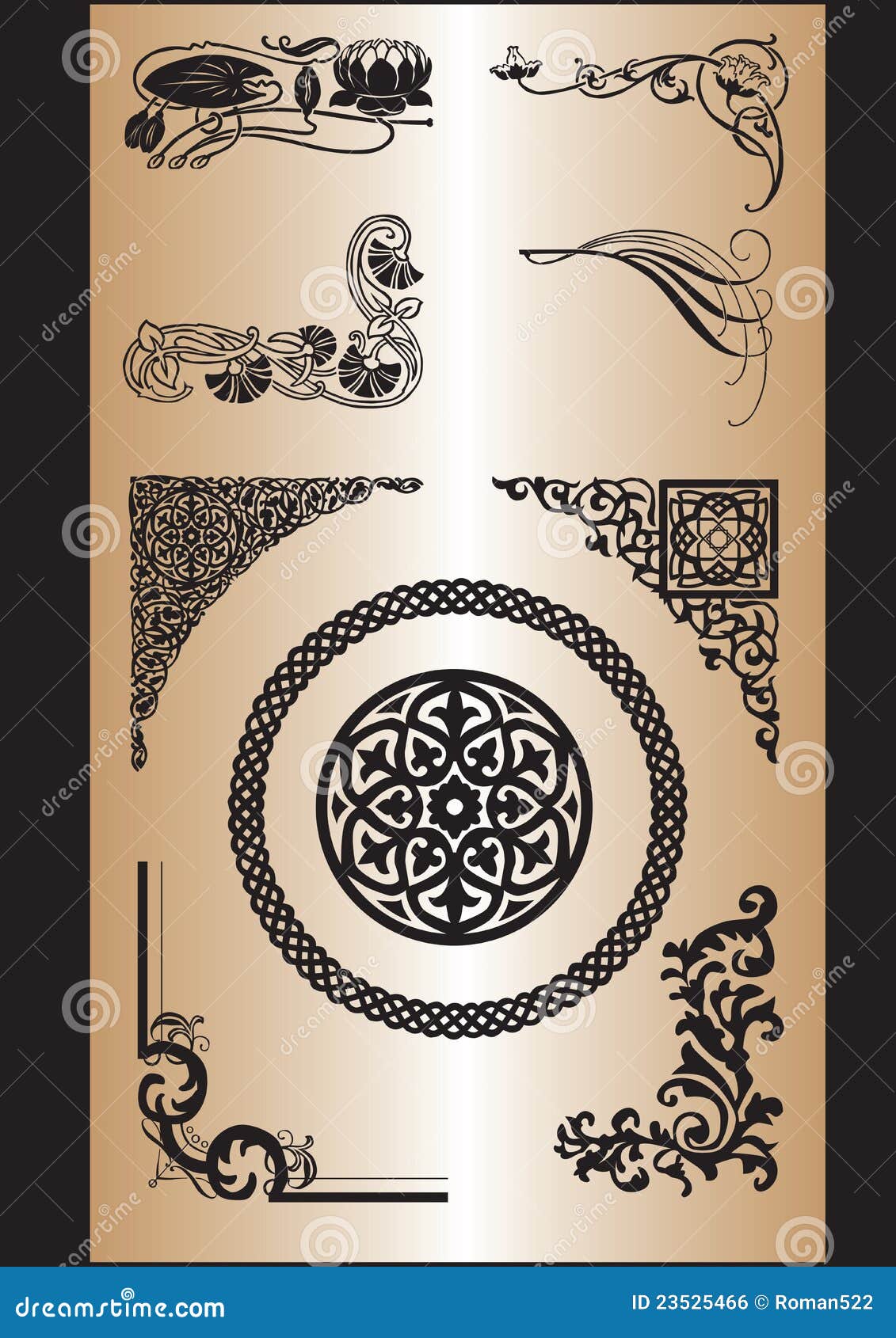 Different Patterns for the Design of Angles Stock Vector - Illustration ...