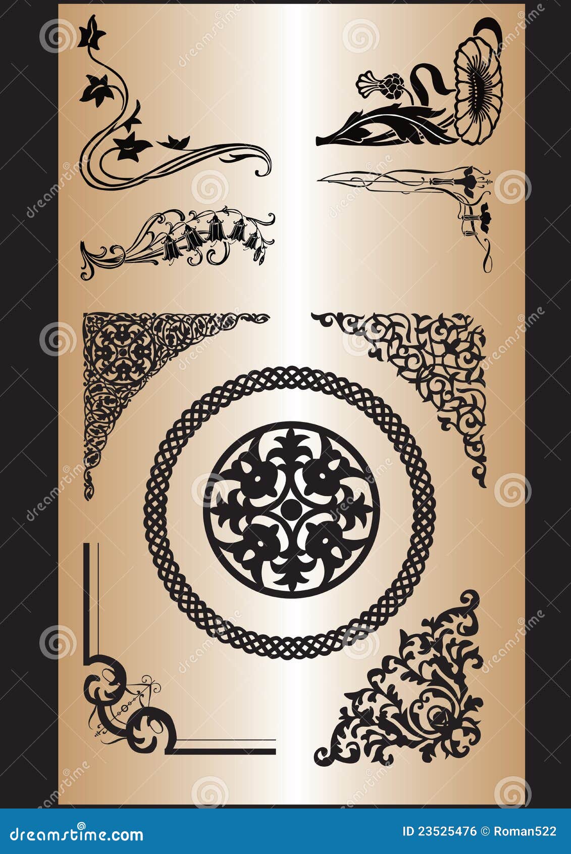 Different Patterns for the Design of Angles Stock Vector - Illustration ...