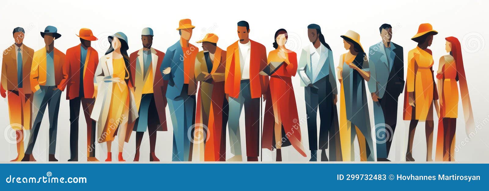 Different People Faces Pattern. Collage from Different People ...