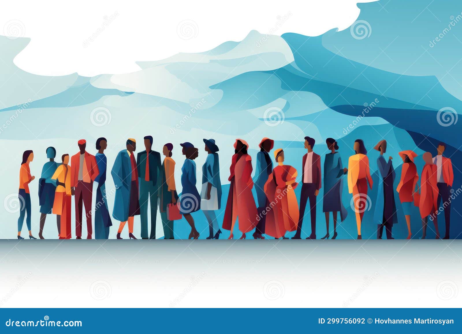 Different People Faces Pattern. Collage from Different People ...