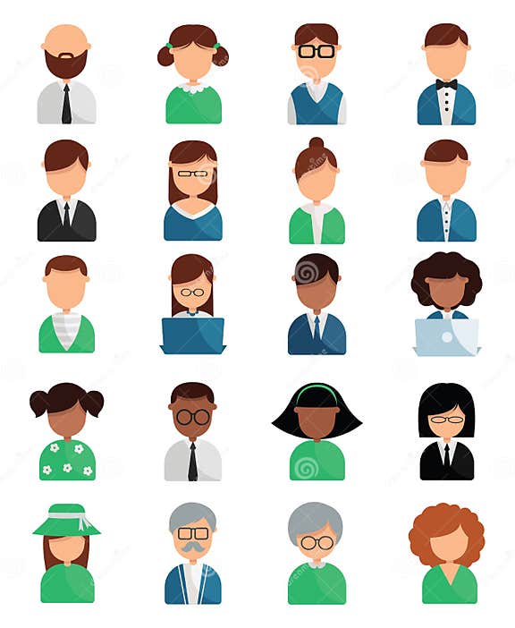 Different people, icon stock vector. Illustration of businesspeople ...