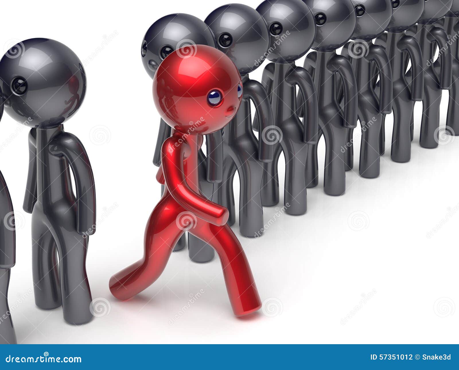 Different People Stand Out from Crowd Individuality Character Stock ... Different People Stand Out from Crowd Individuality Character Stock ...