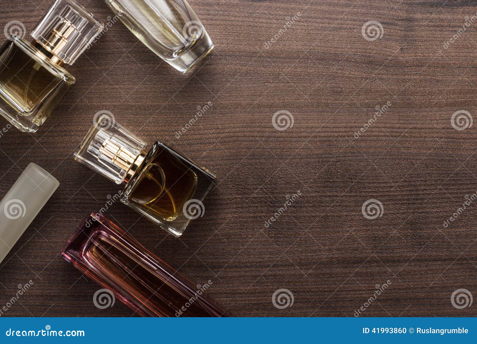 Different Perfume Bottles on the Table Stock Photo - Image of perfumery ...