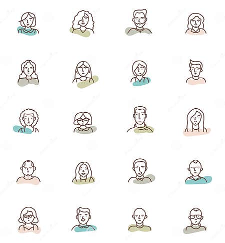 Different Personalities, Icon Stock Vector - Illustration of ...