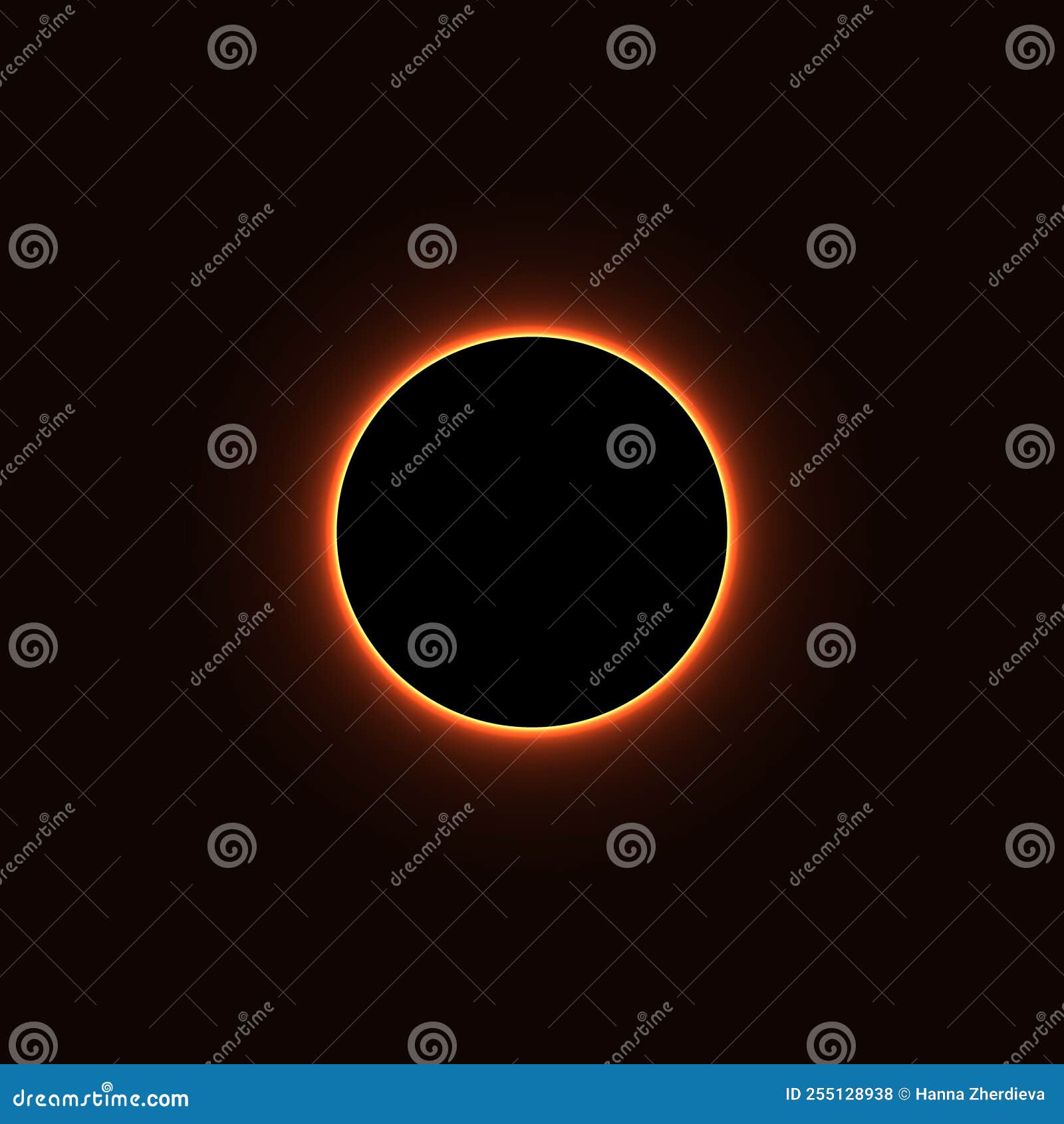Different Phases of Solar and Lunar Eclipses Stock Illustration ...