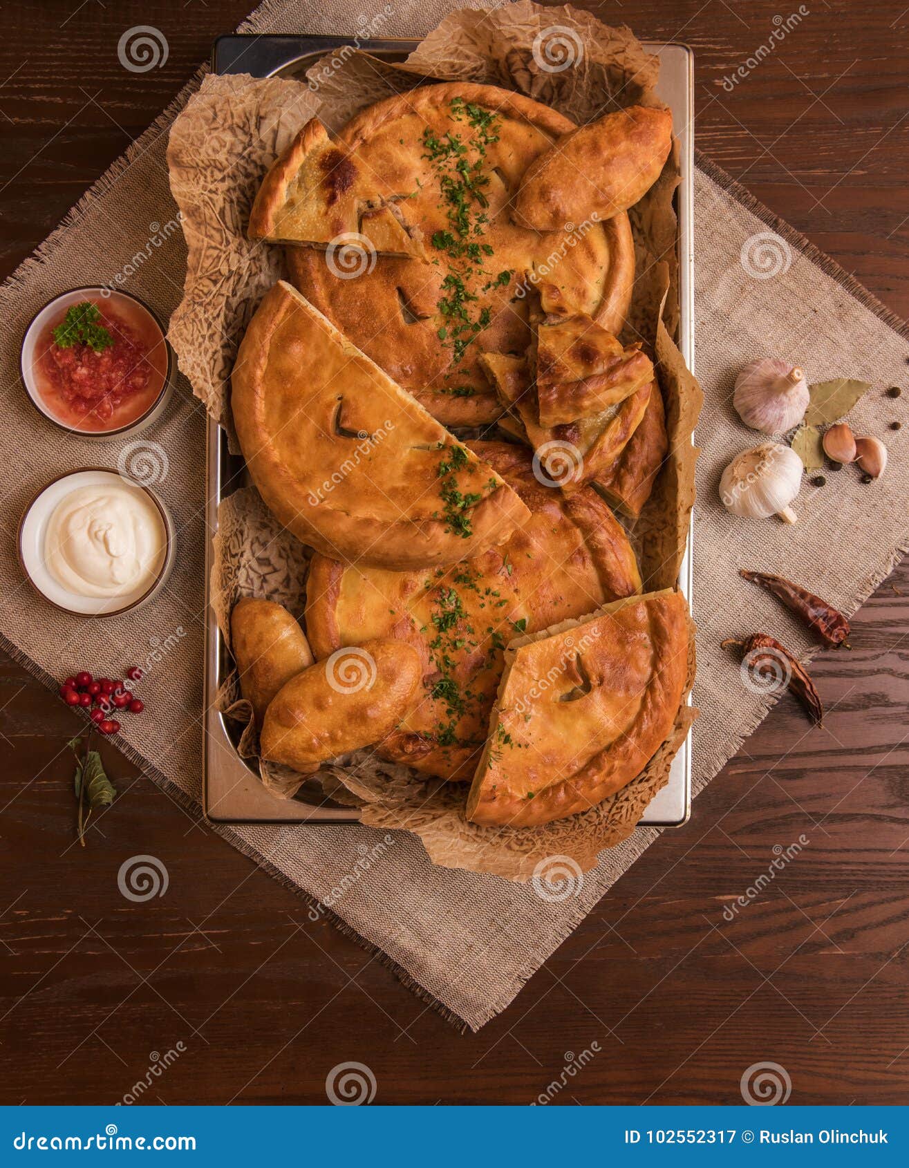 Different pies composition stock image. Image of food - 102552317
