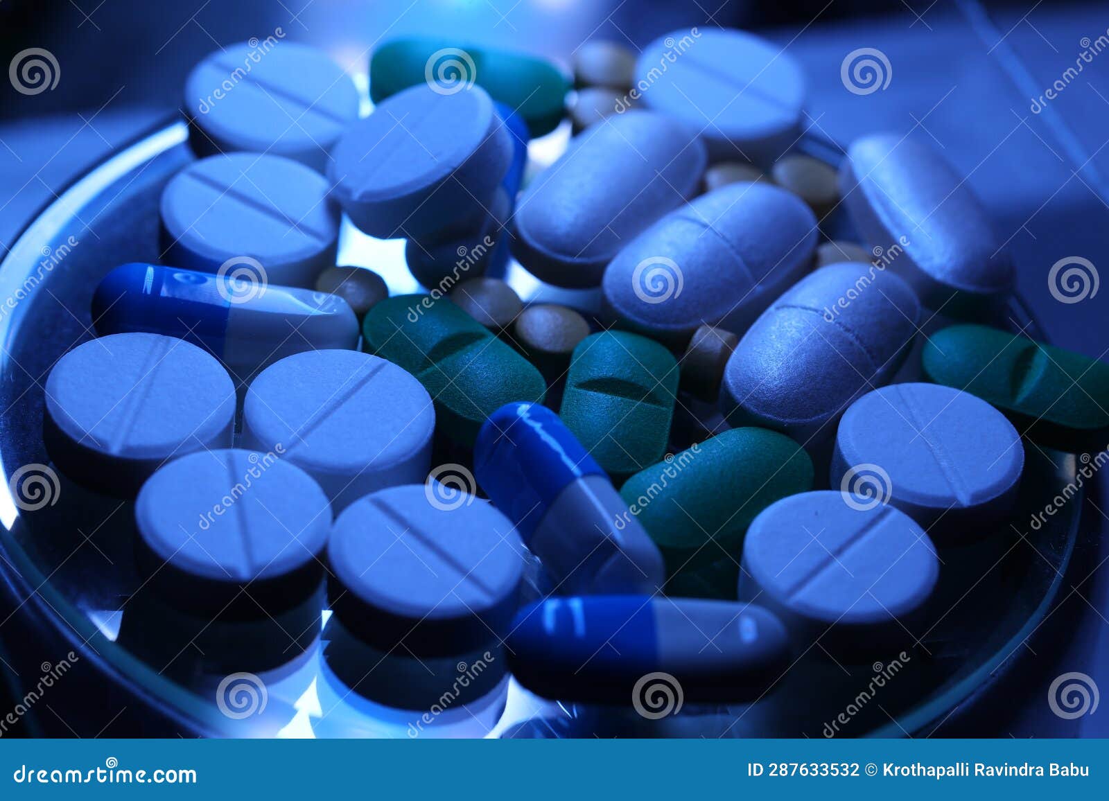 Different Pills Rotating on the Table Stock Photo - Image of pain ...