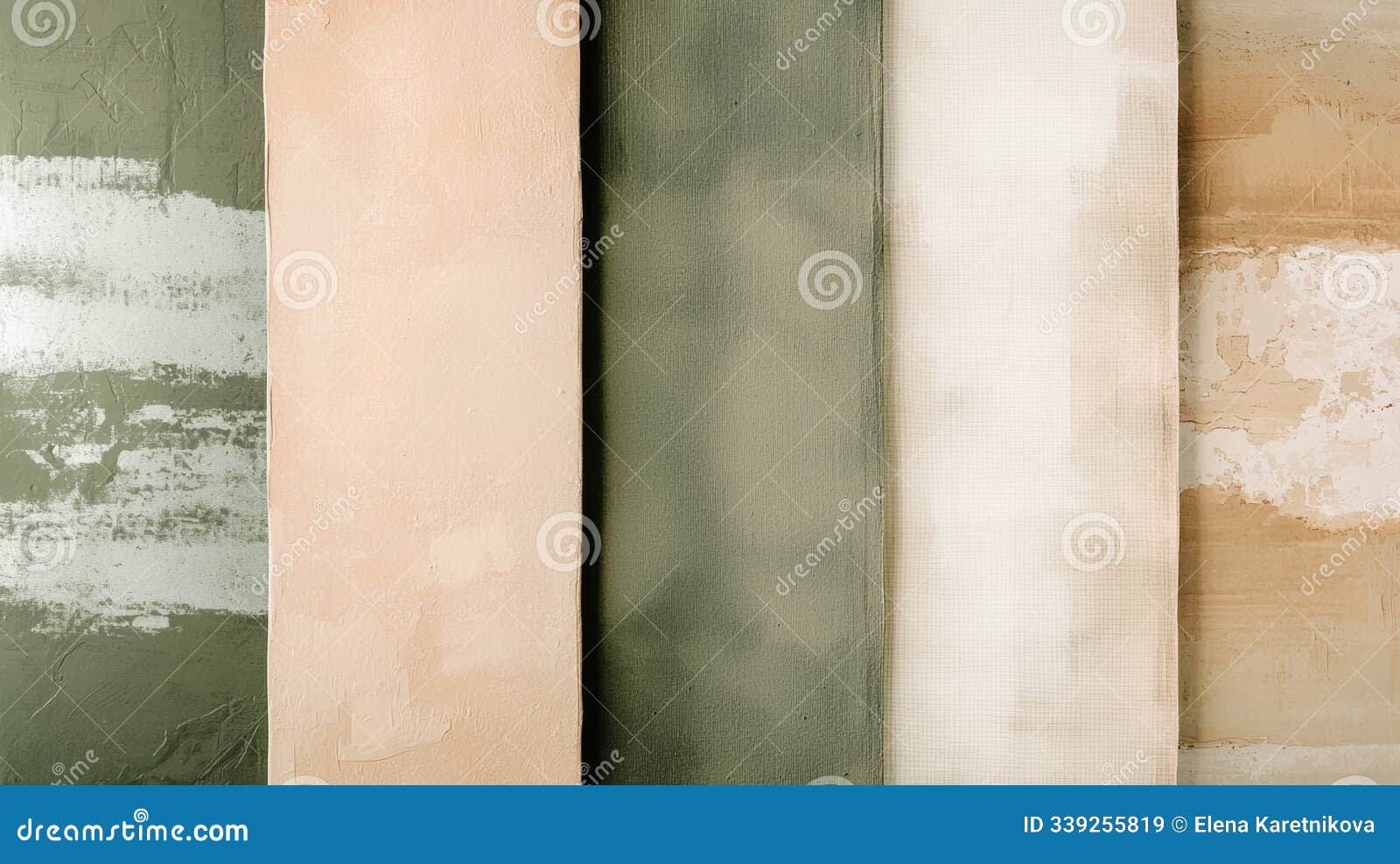 Different Plastering Techniques are Presented Side by Side, Allowing a ...