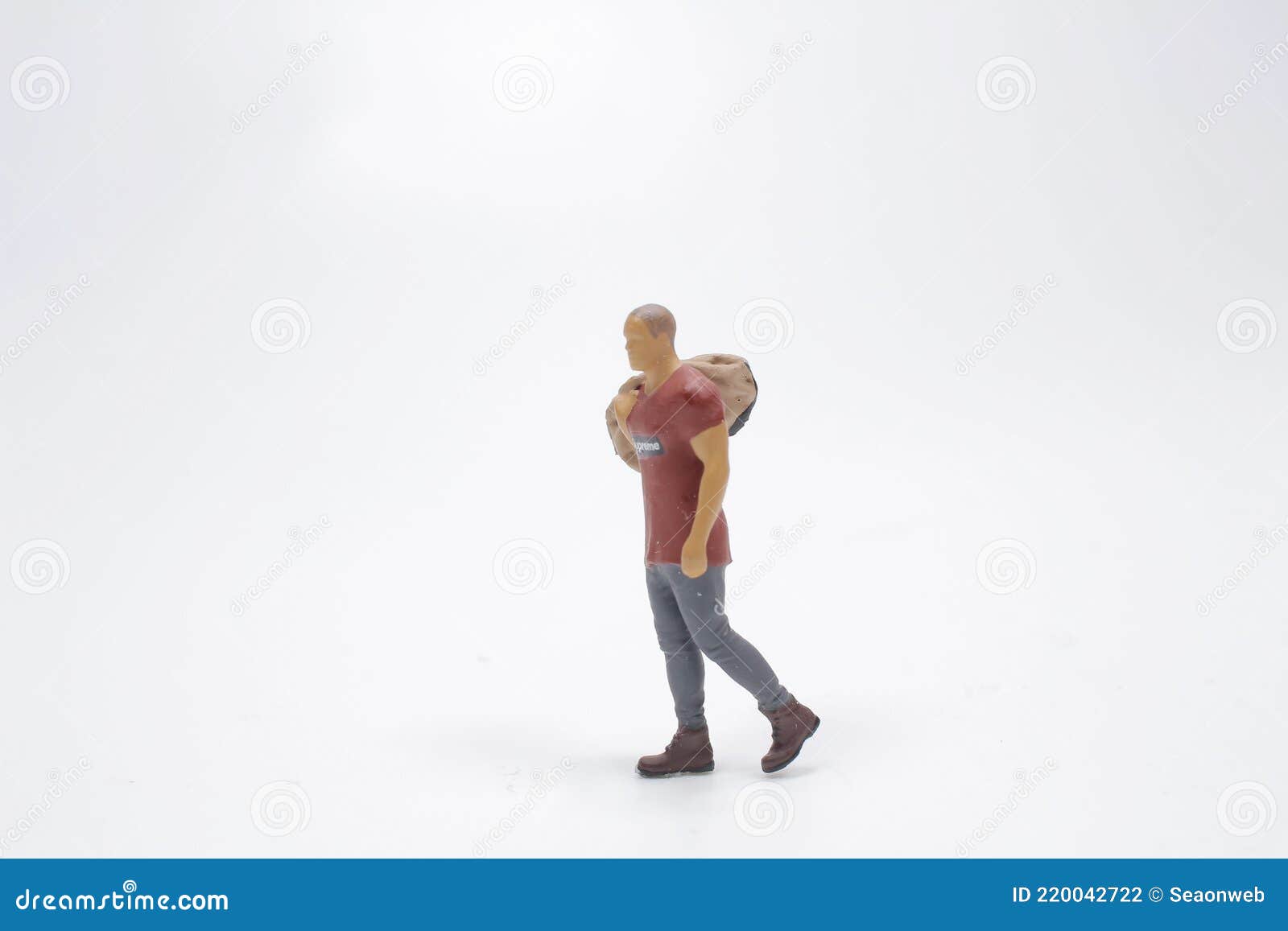 A Different Poses of the Mini Figure at the White Back Ground Stock ...