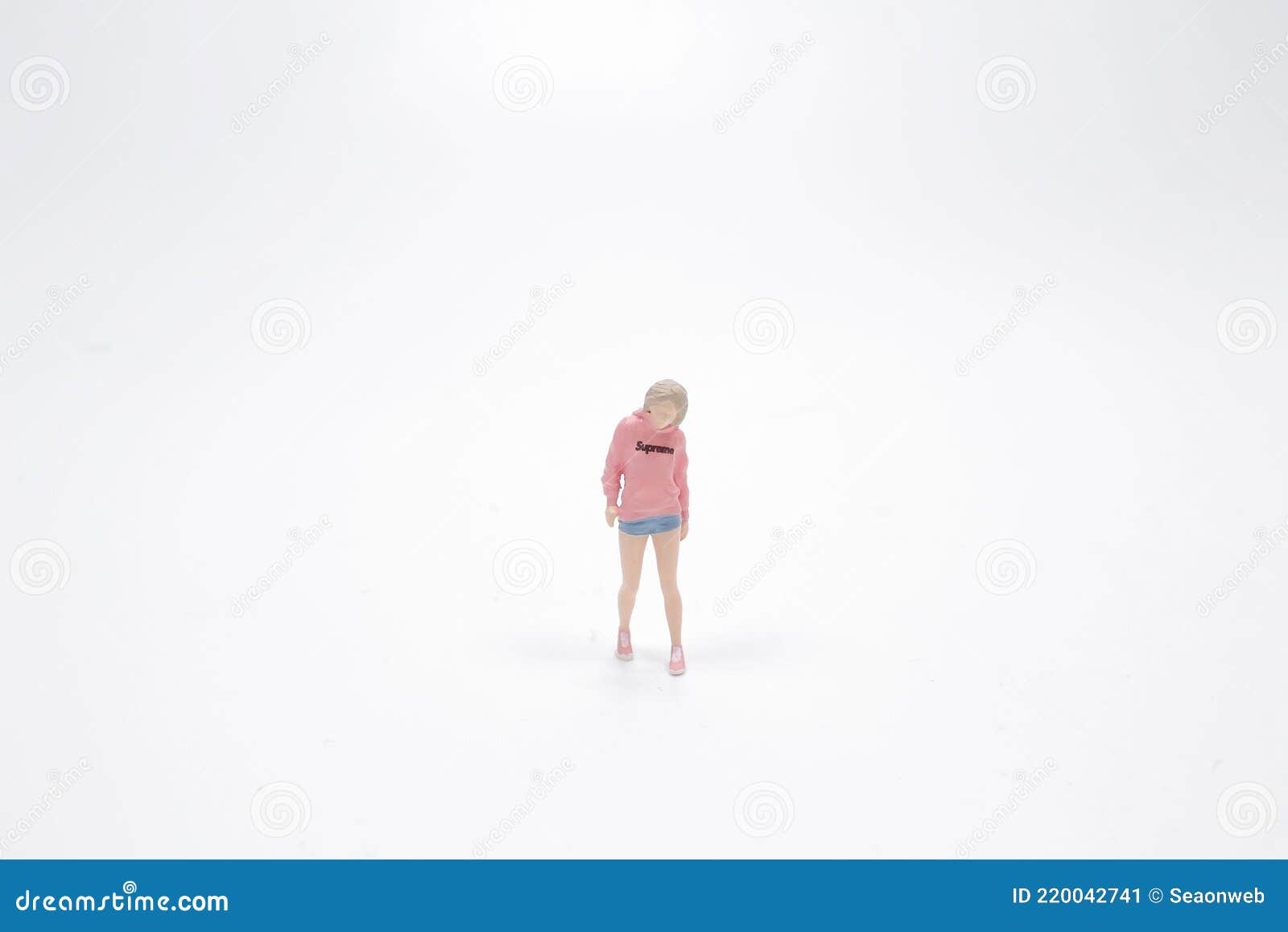 A Different Poses of the Mini Figure at the White Back Ground Stock ...