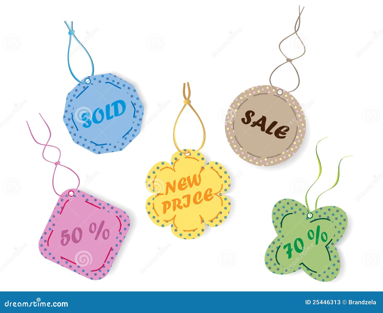 Different price tags stock vector. Illustration of environmental - 25446313