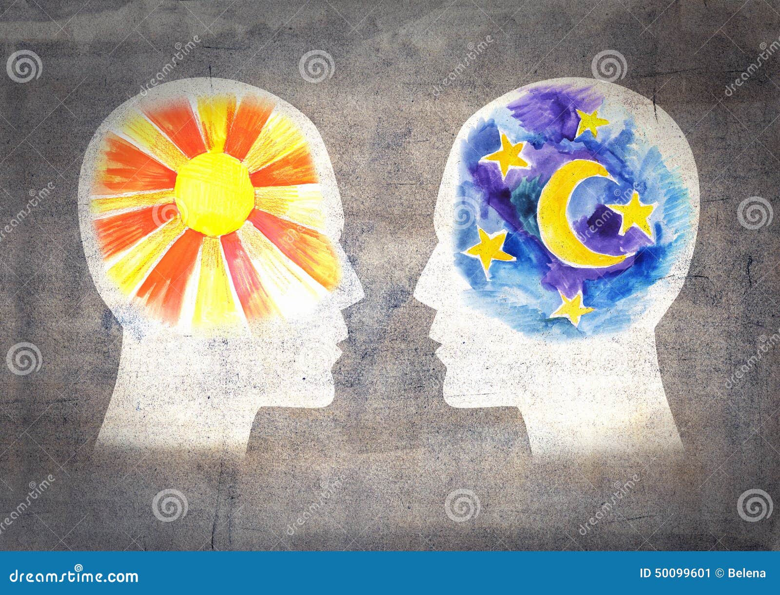 Different psyche people stock illustration. Illustration of watercolor ...
