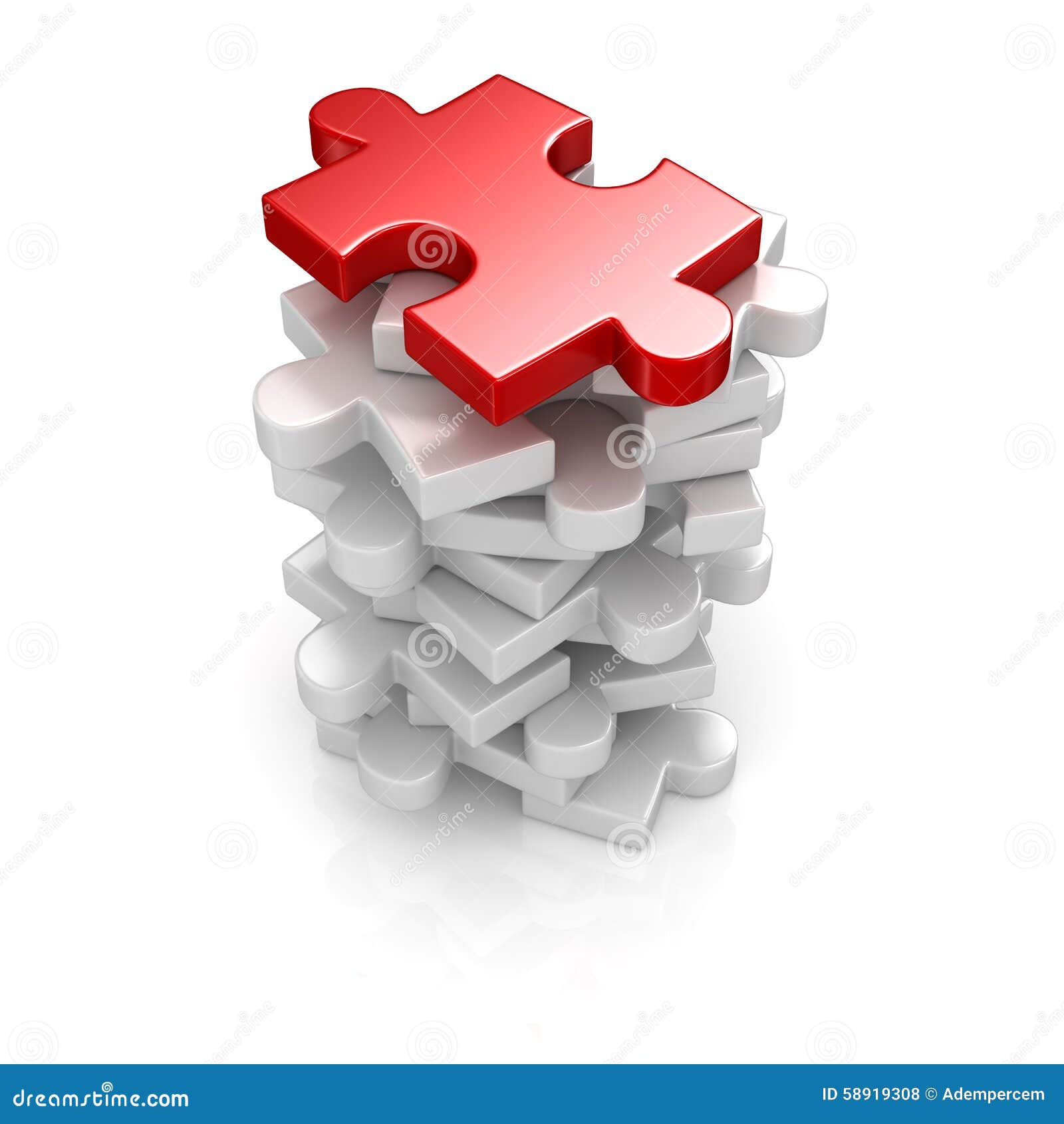Different puzzle stock illustration. Illustration of group - 58919308