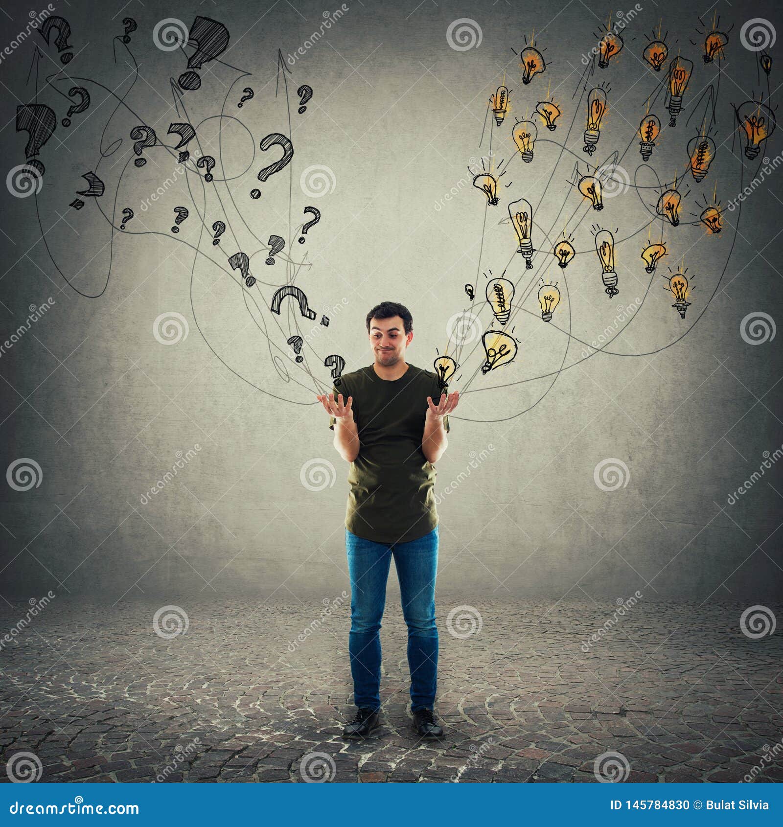 Different Questions and Ideas Stock Photo - Image of alternative ...