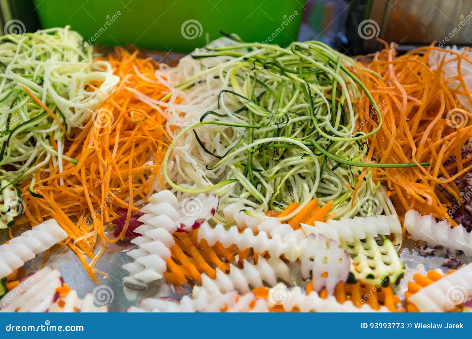 Different Raw Shredded Vegetables As an Example of a Healthy Diet Stock ...