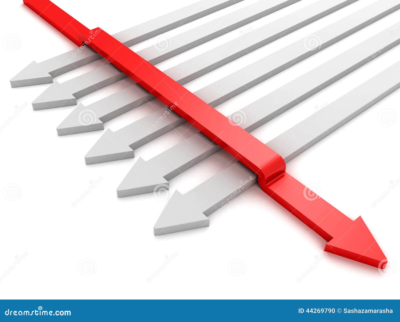 Different Red Arrow Right Direction Stock Illustration - Illustration ...