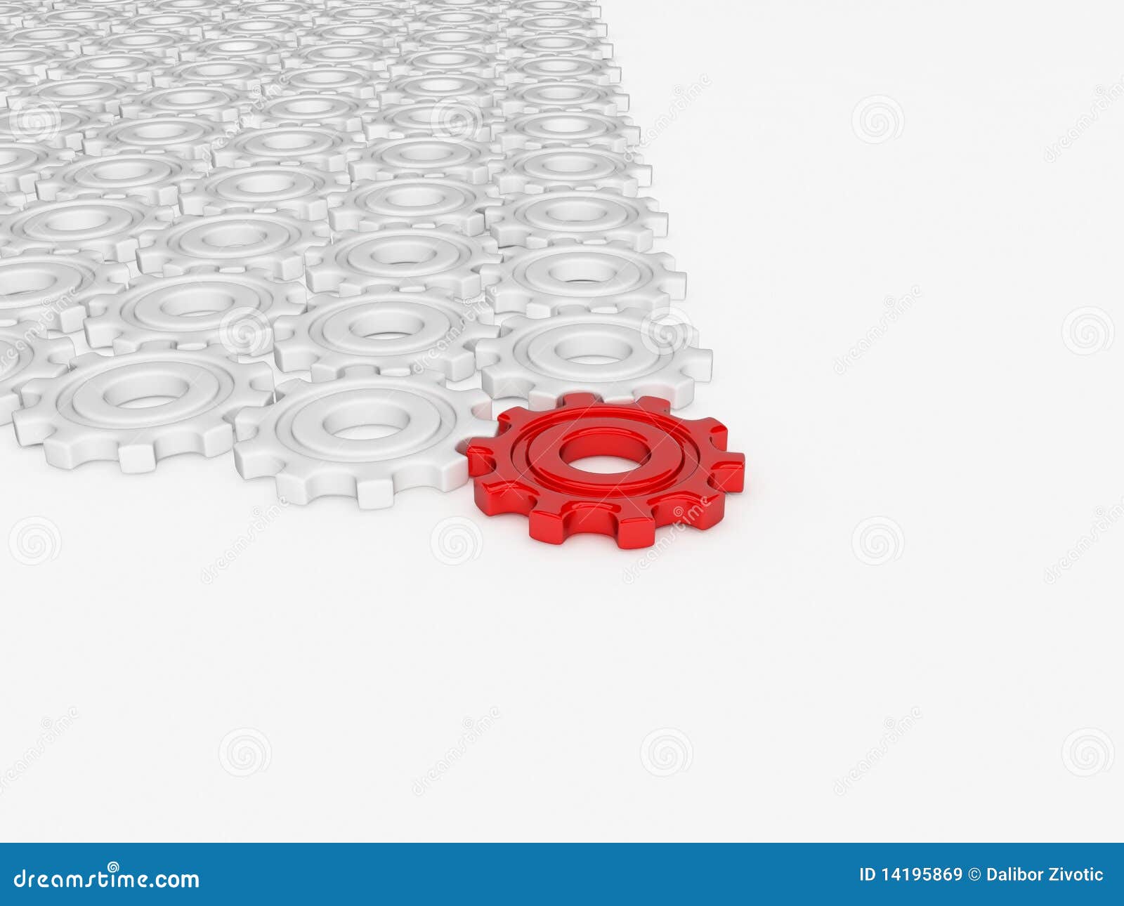 Different red gear stock illustration. Illustration of connect - 14195869