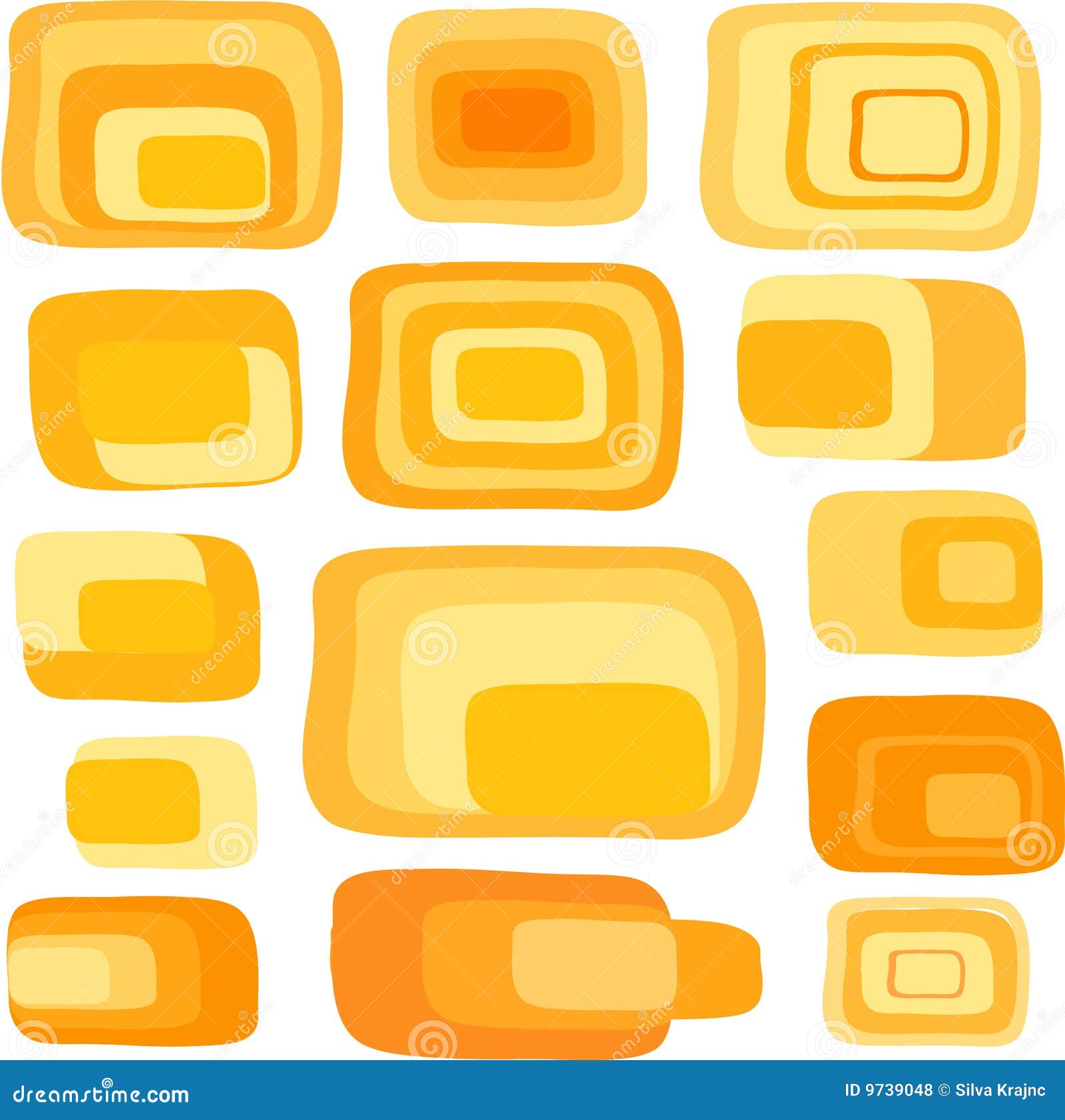 Different Retro Squares Vector Stock Vector - Illustration of fashion ...