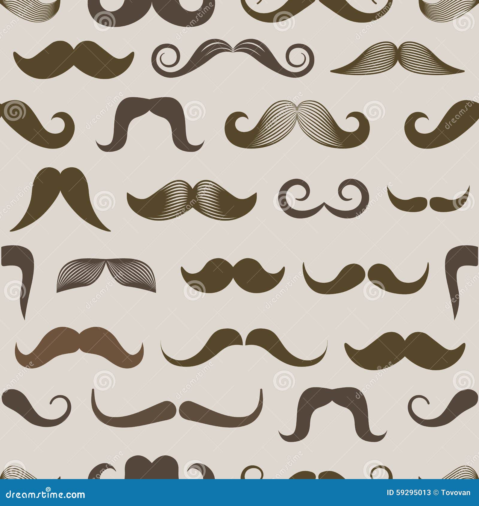 Cute Mustache Pictures Pattern