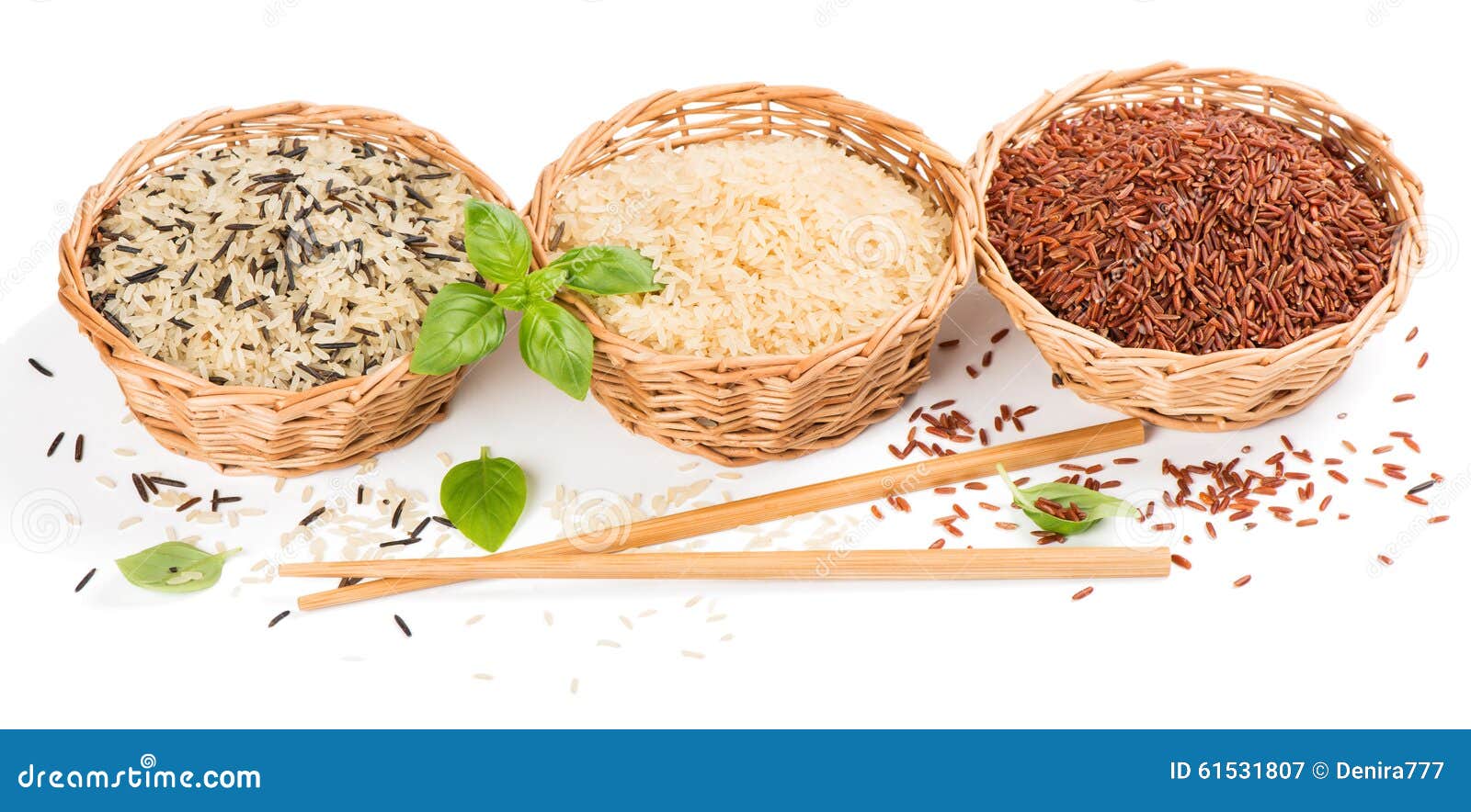 Different rice types stock image. Image of assortment - 61531807