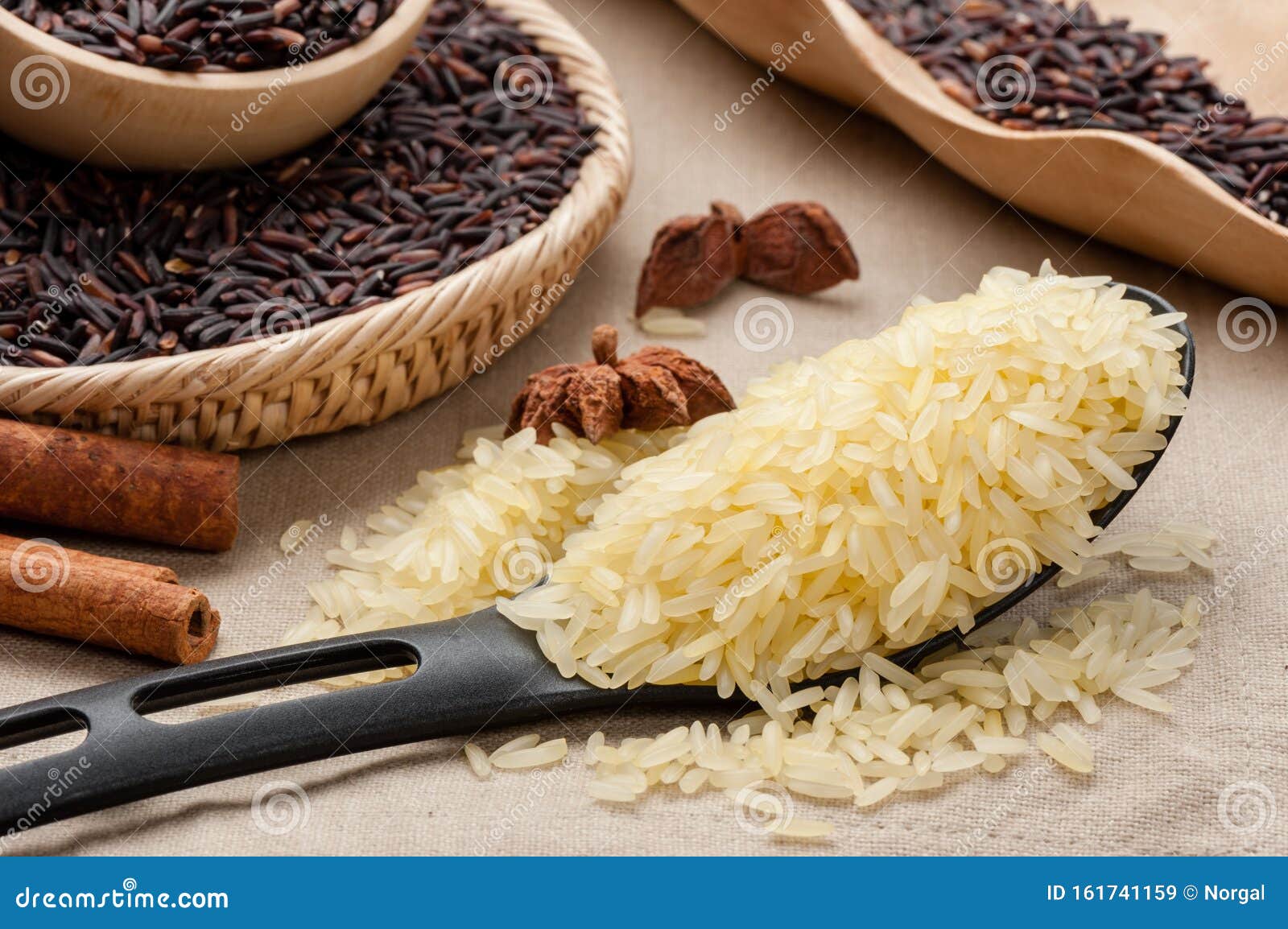 Different rice varieties stock image. Image of rice - 161741159