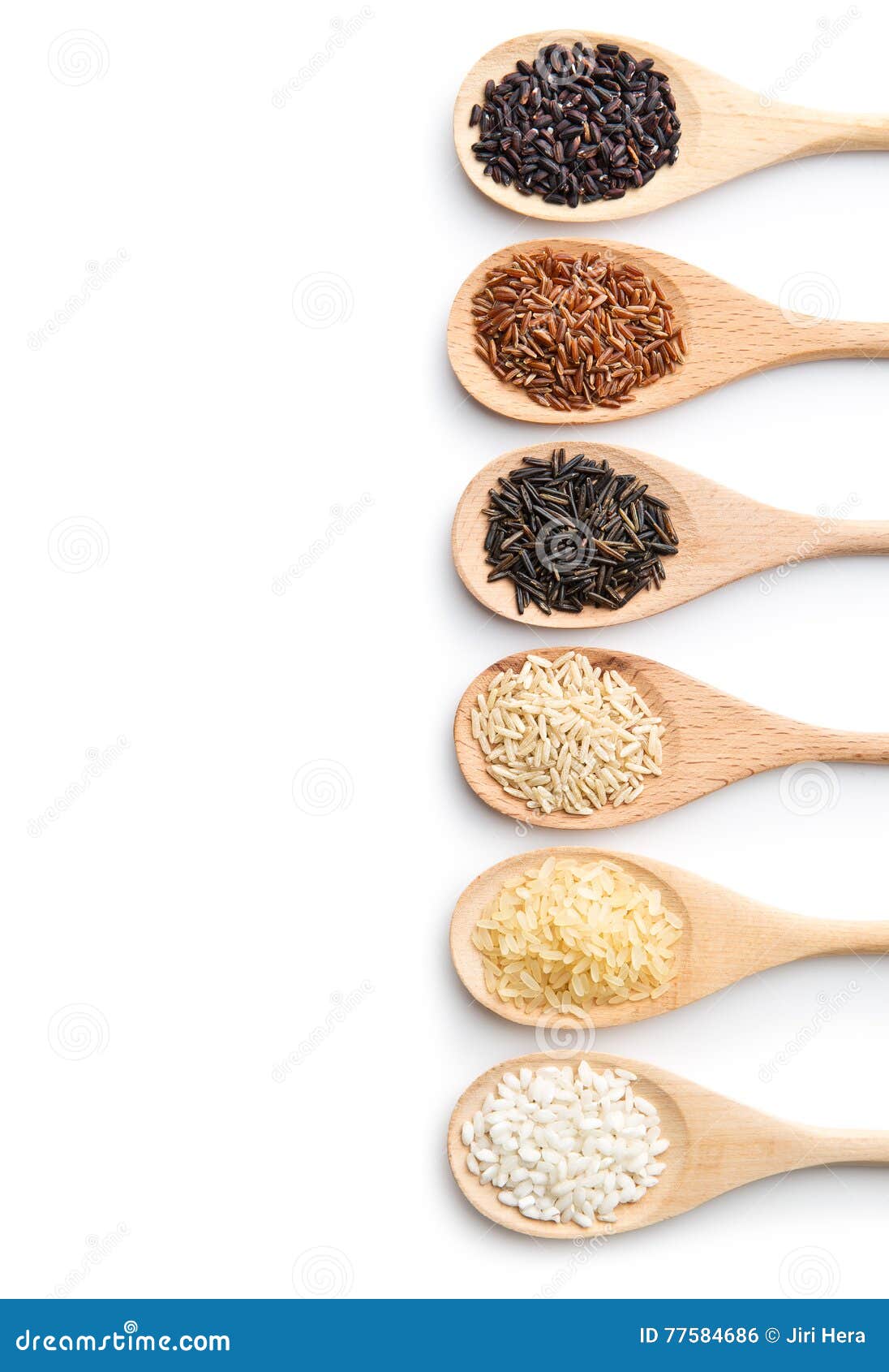 Different rice varieties. stock photo. Image of nerone - 77584686