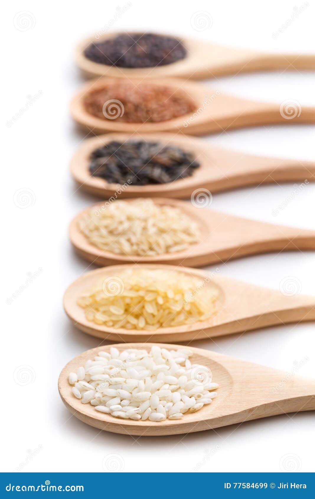Different rice varieties. stock image. Image of mixed - 77584699