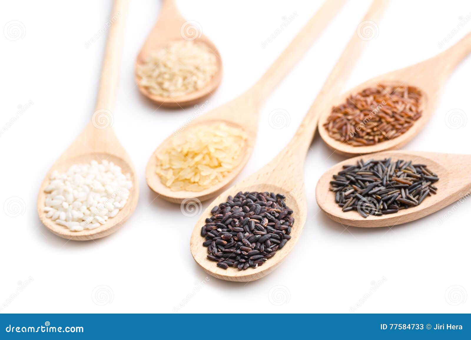 Different rice varieties. stock image. Image of indian - 77584733
