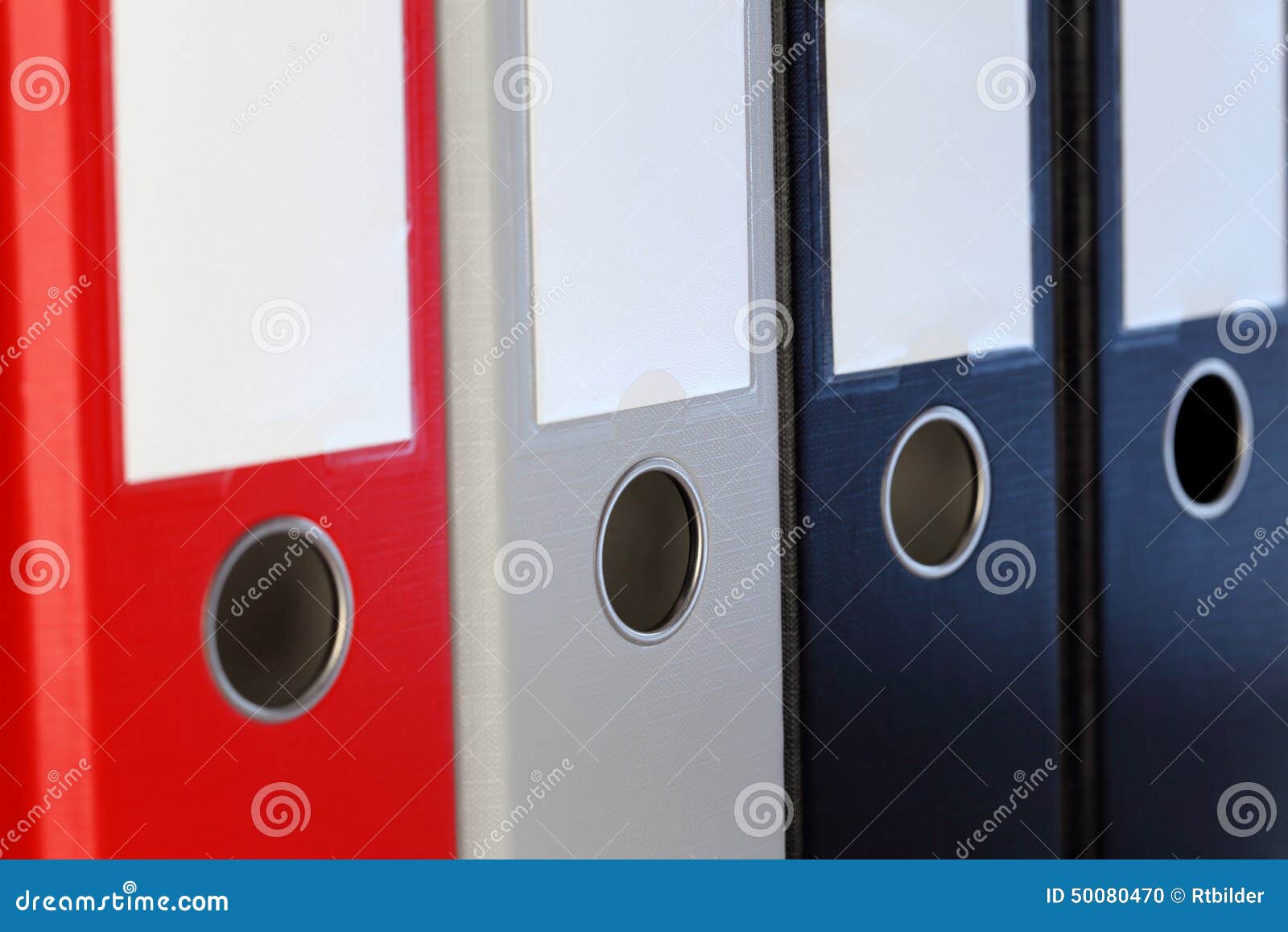 Different Ring Binders in Row Stock Photo - Image of order, files: 50080470
