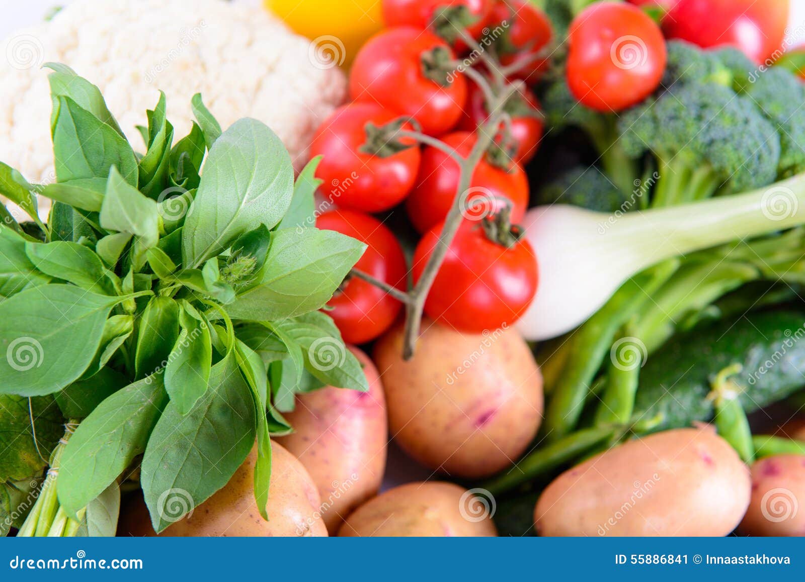 Different ripe vegetables stock image. Image of cauliflower - 55886841