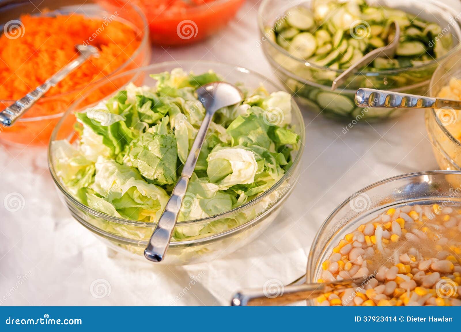 Different Salads stock photo. Image of vegetable, buffet - 37923414