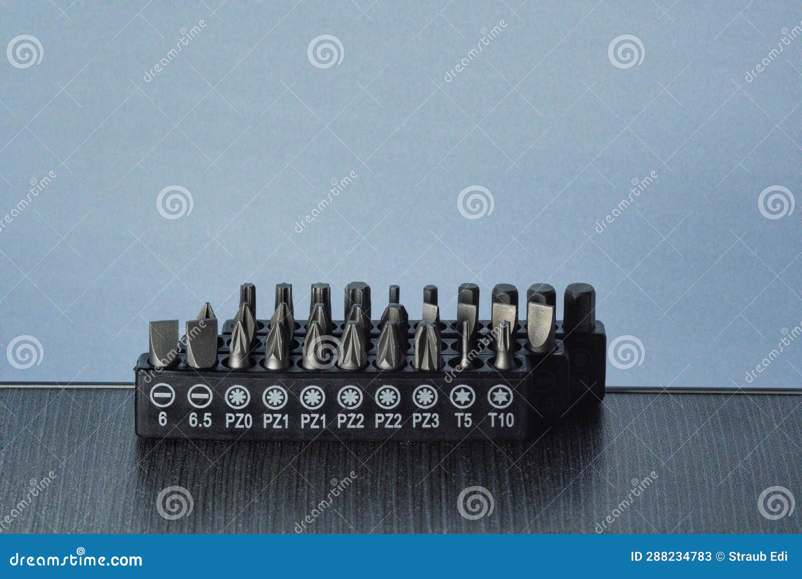 Different Screwdriver Bits Set Stock Image - Image of torx, table ...