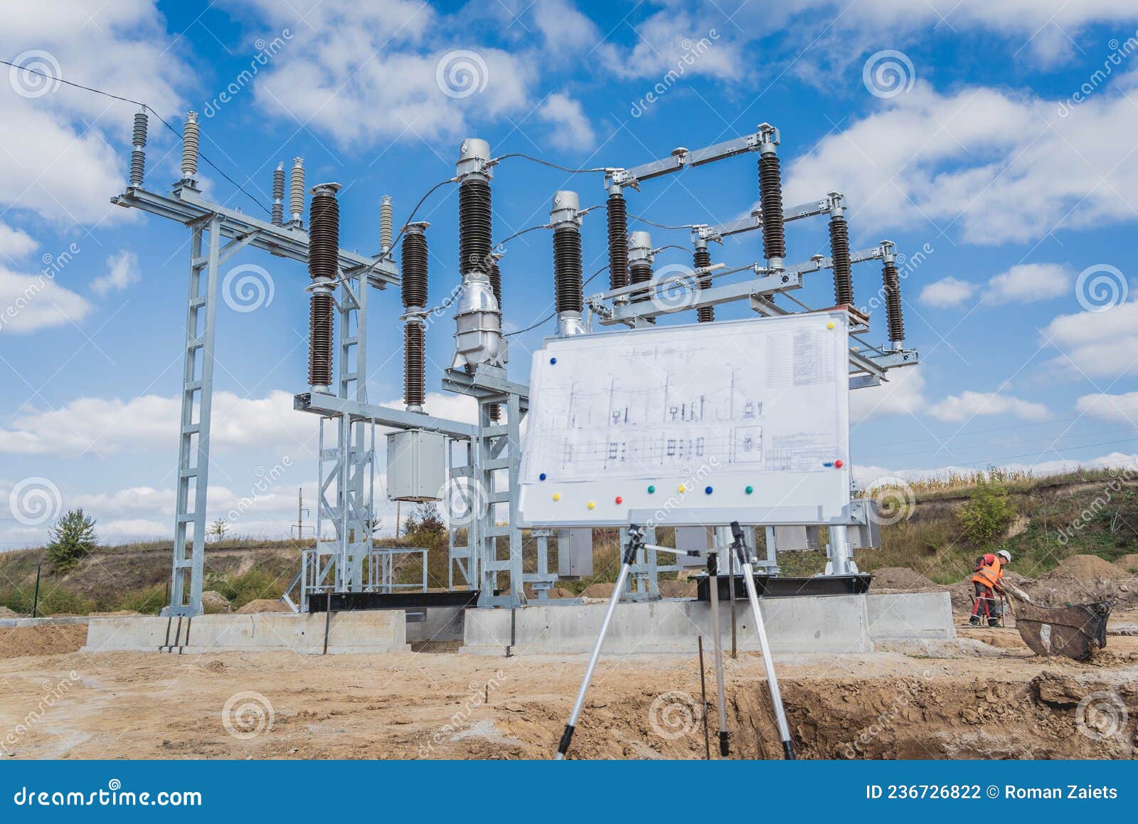 Different Sections of the Construction of a Power Transmission ...