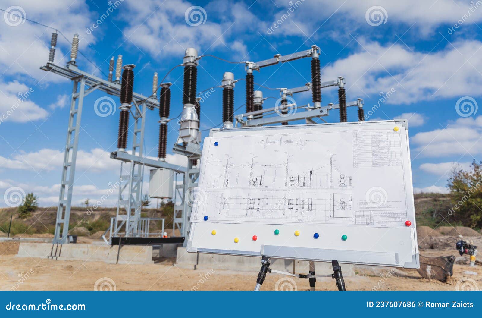 Different Sections of the Construction of a Power Transmission ...